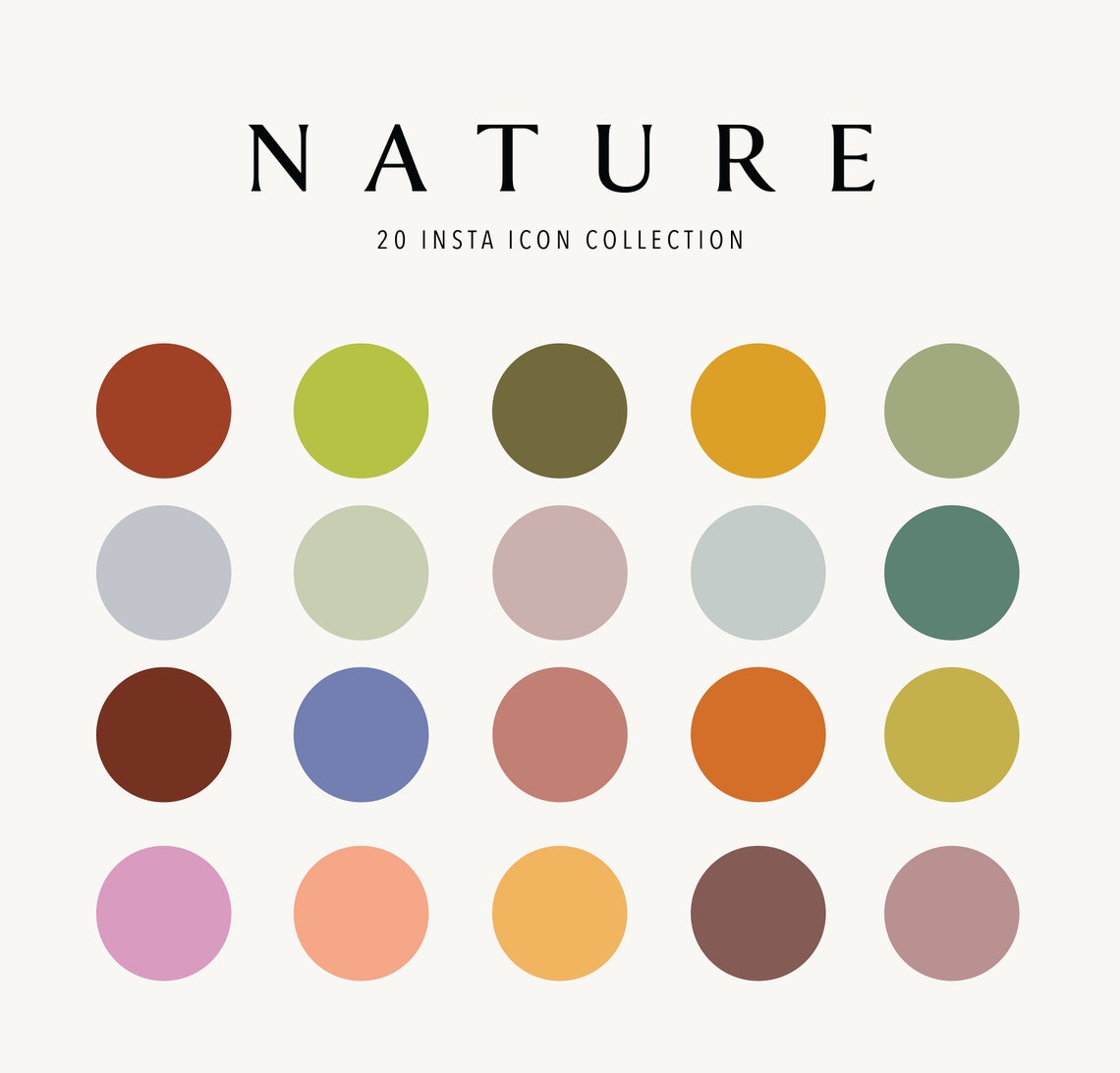 Nature 20 Instagram Highlight Icon Collection | Earth Tone Icon Covers ...