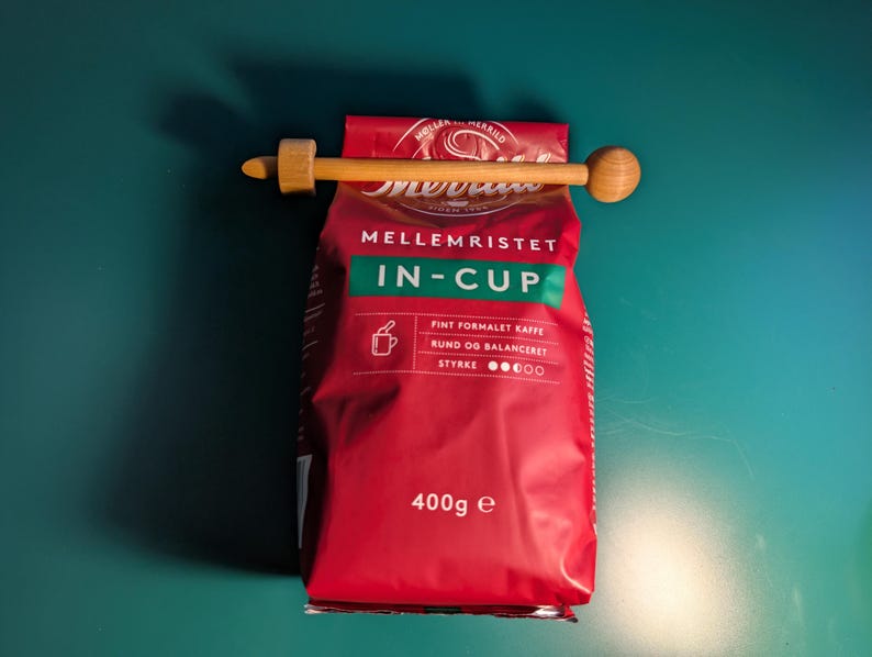 Handcrafted Wooden Coffee Pack Sealer – Natural Wood Coffee Bag Clip (5 ...