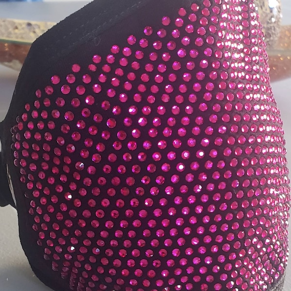 Pink Bling Face Mask - Etsy