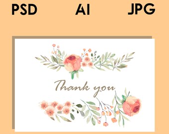 Printable Thank You Card, Instant Download, Thank You, Friendship Card ...