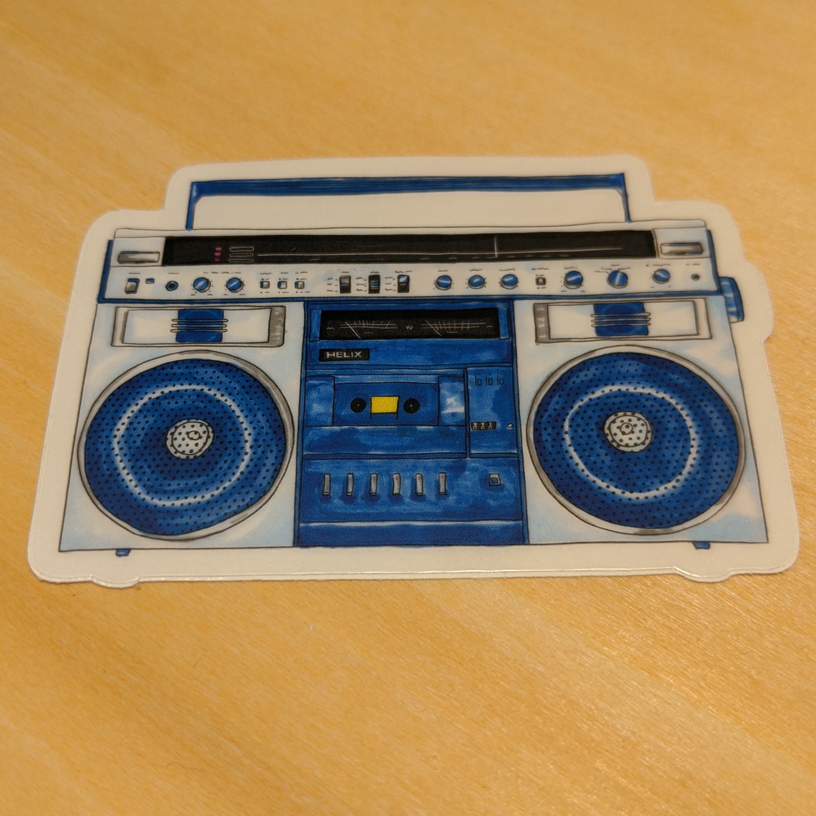 Boombox Clear Vinyl Stickers - Etsy