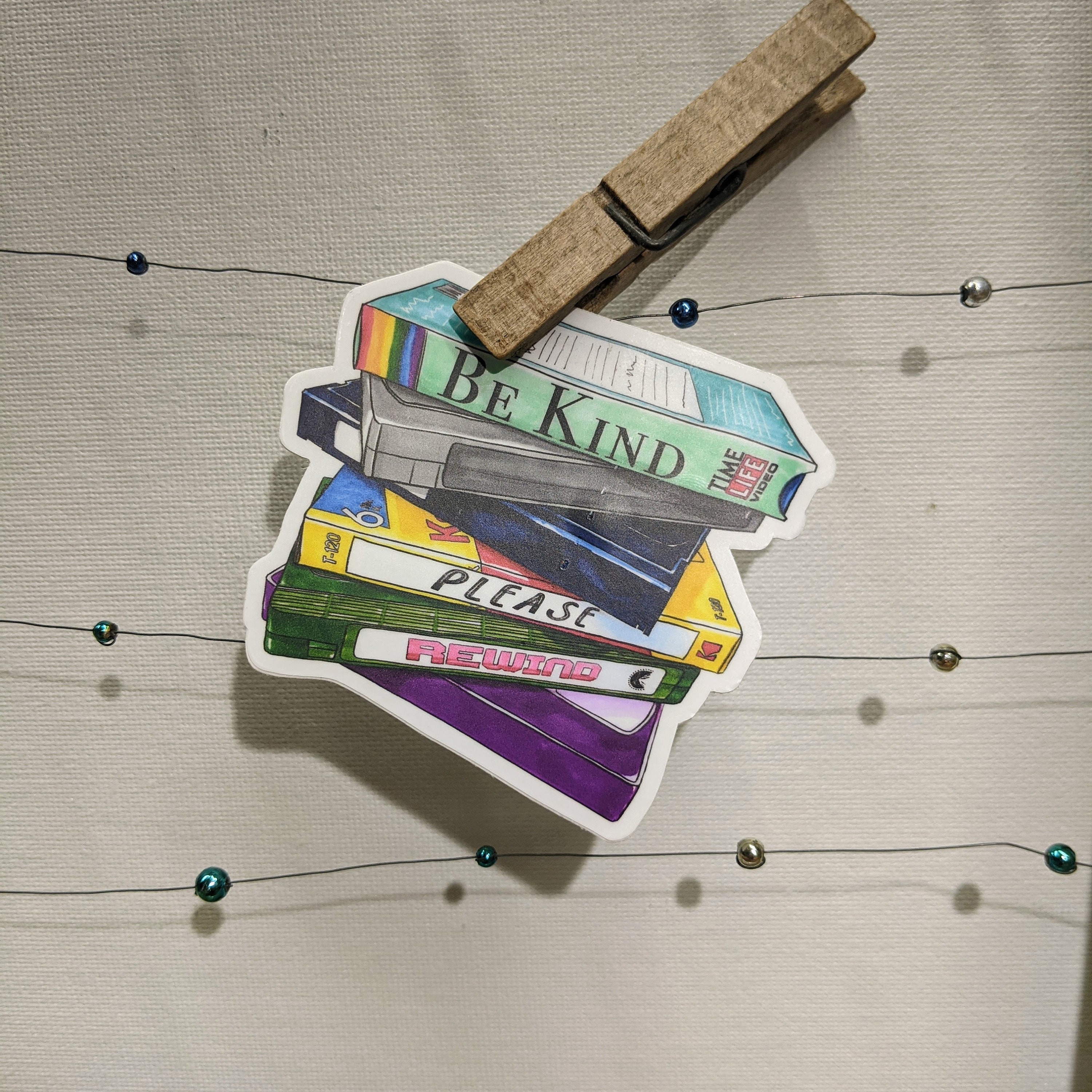 Vintage VHS "please Be Kind, Rewind" Vinyl Stickers - Etsy