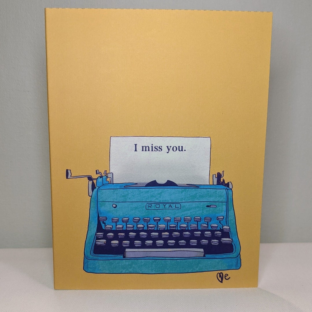 I Miss You Greeting Card - Etsy