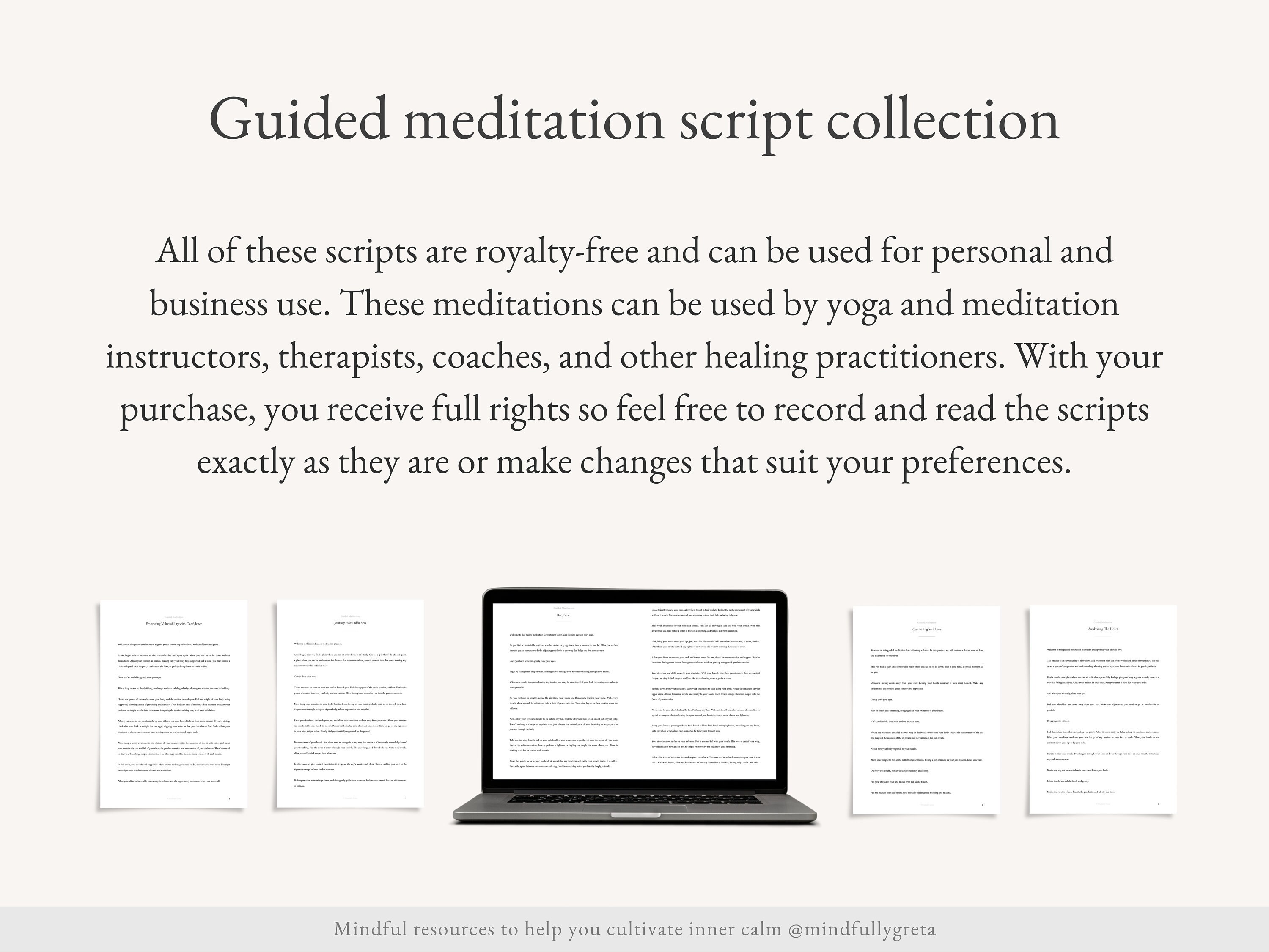 300 Guided Meditation Script Bundle Guided Meditation Script Collection ...