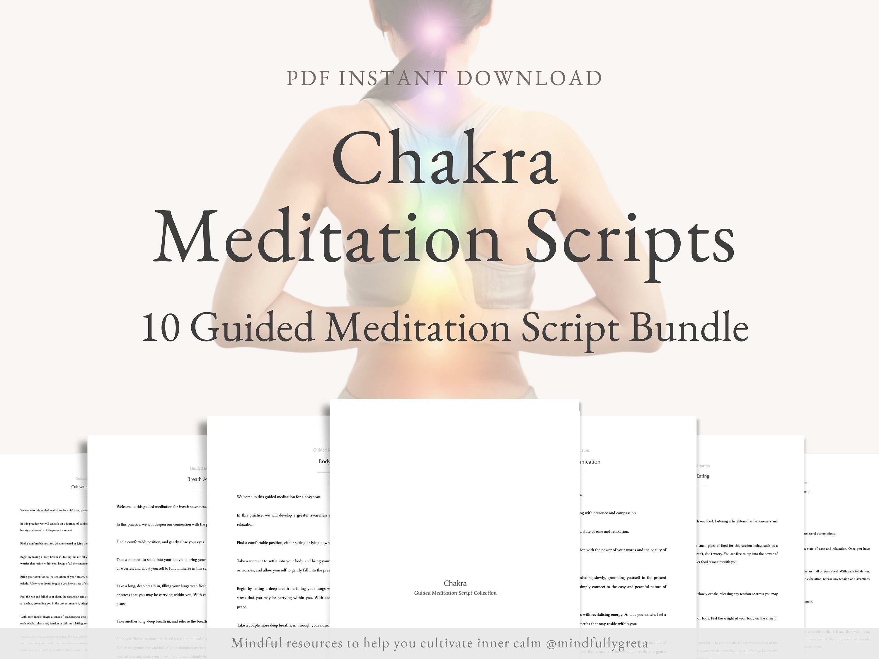 Chakra Guided Meditation Script Bundle Guided Meditation Script ...