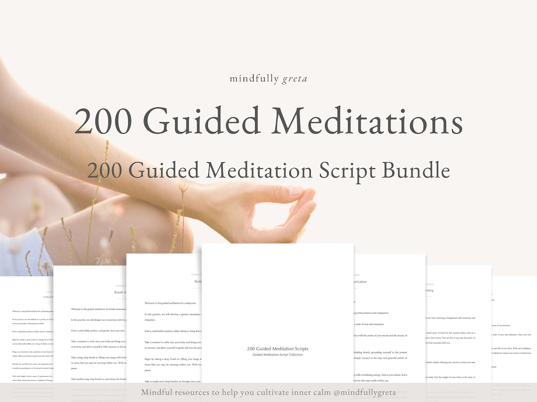 200 Guided Meditation Script Bundle Guided Meditation Script - Etsy