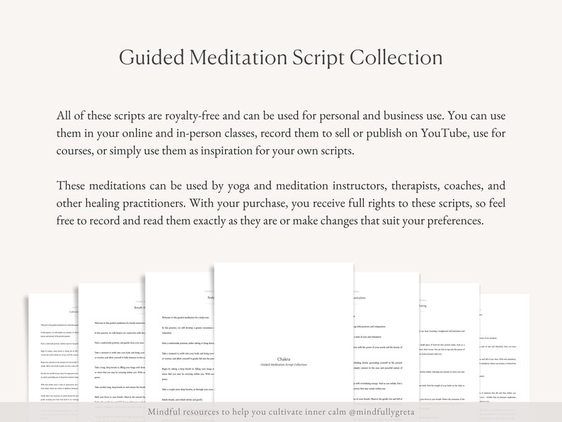 Chakra Guided Meditation Script Bundle Guided Meditation Script ...