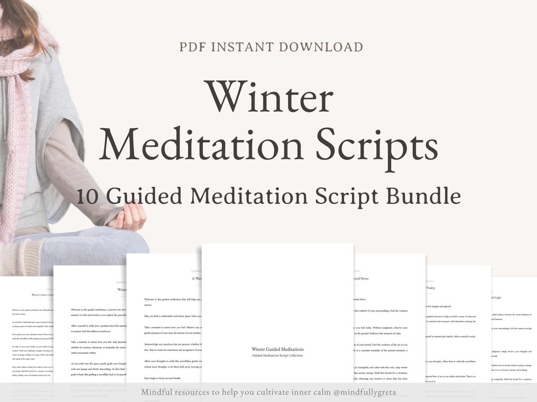 Winter Guided Meditation Script Bundle Guided Meditation Script ...