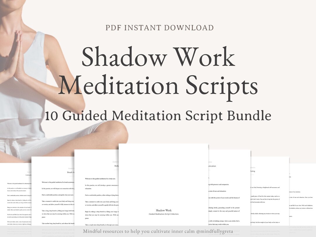 Shadow Work Guided Meditation Script Bundle Guided Meditation Script ...