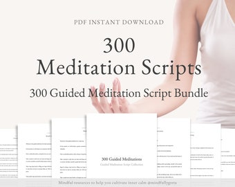 200 Guided Meditation Script Bundle Guided Meditation Script Collection Guided Meditations ...