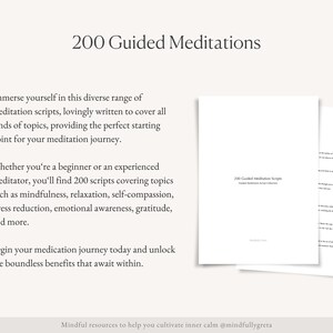 200 Guided Meditation Script Bundle Guided Meditation Script Collection ...
