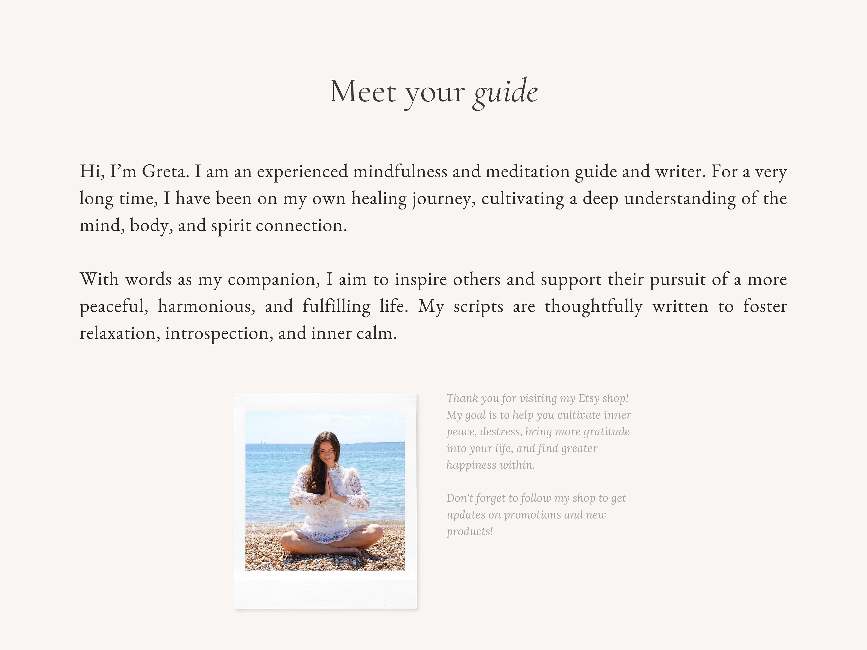 Inner Peace Guided Meditation Script Collection 10 Guided - Etsy