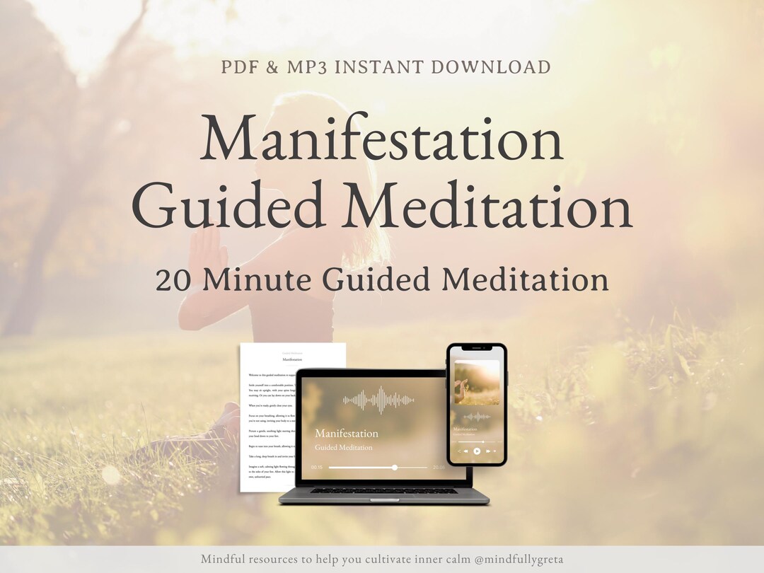 Manifestation Guided Meditation Audio MP3 Digital Download Guided ...