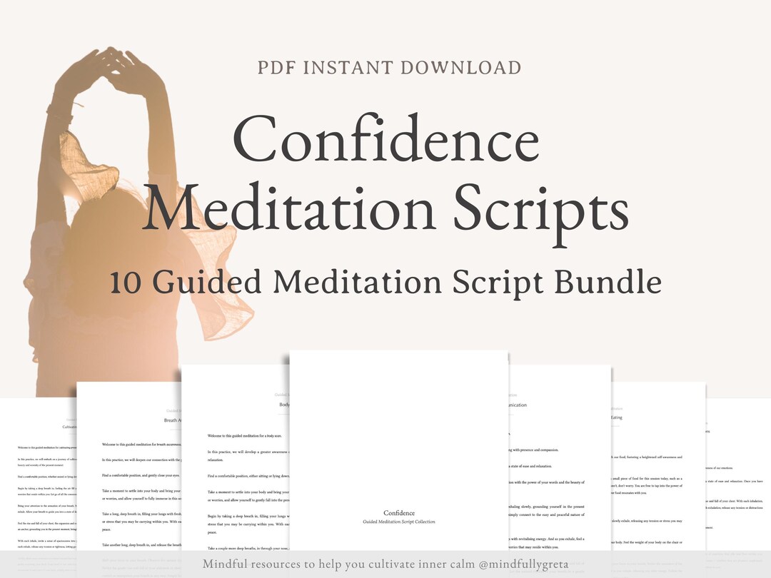 Confidence Guided Meditation Script Collection Guided Meditation Script ...