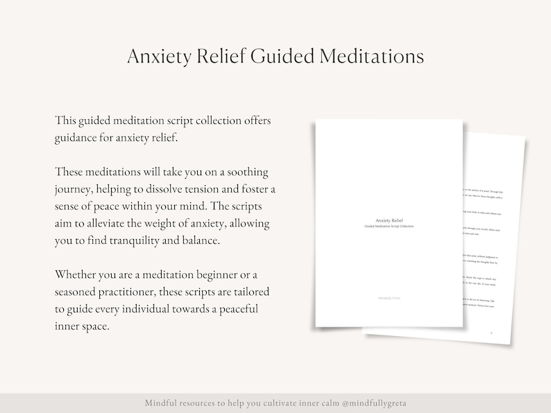 Anxiety Relief Guided Meditation Script Collection Guided Meditation ...