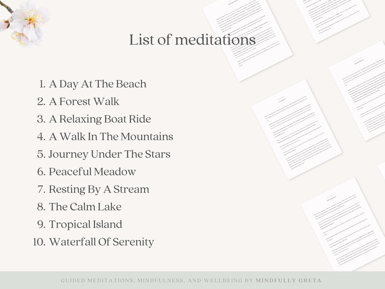 Nature Meditations Guided Meditation Script Collection 10 - Etsy