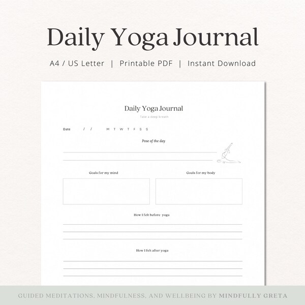 Yoga Printable - Etsy