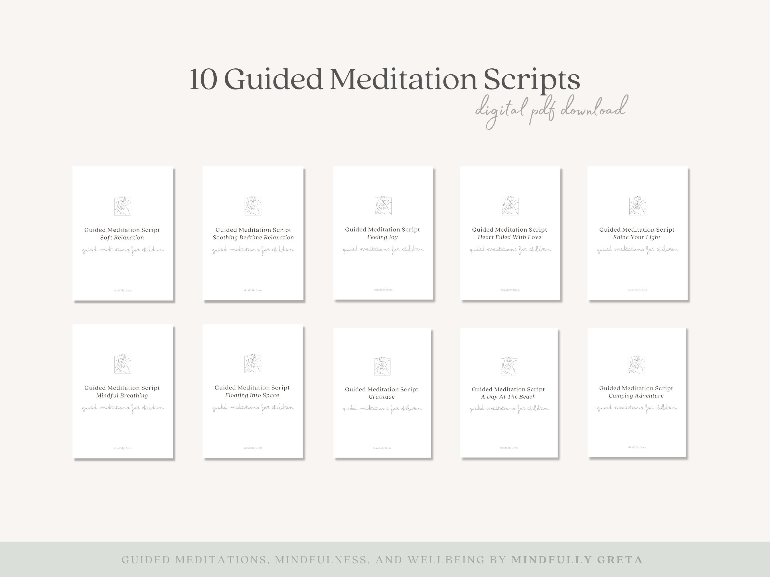 10 Guided Meditation Scripts for Children - Etsy