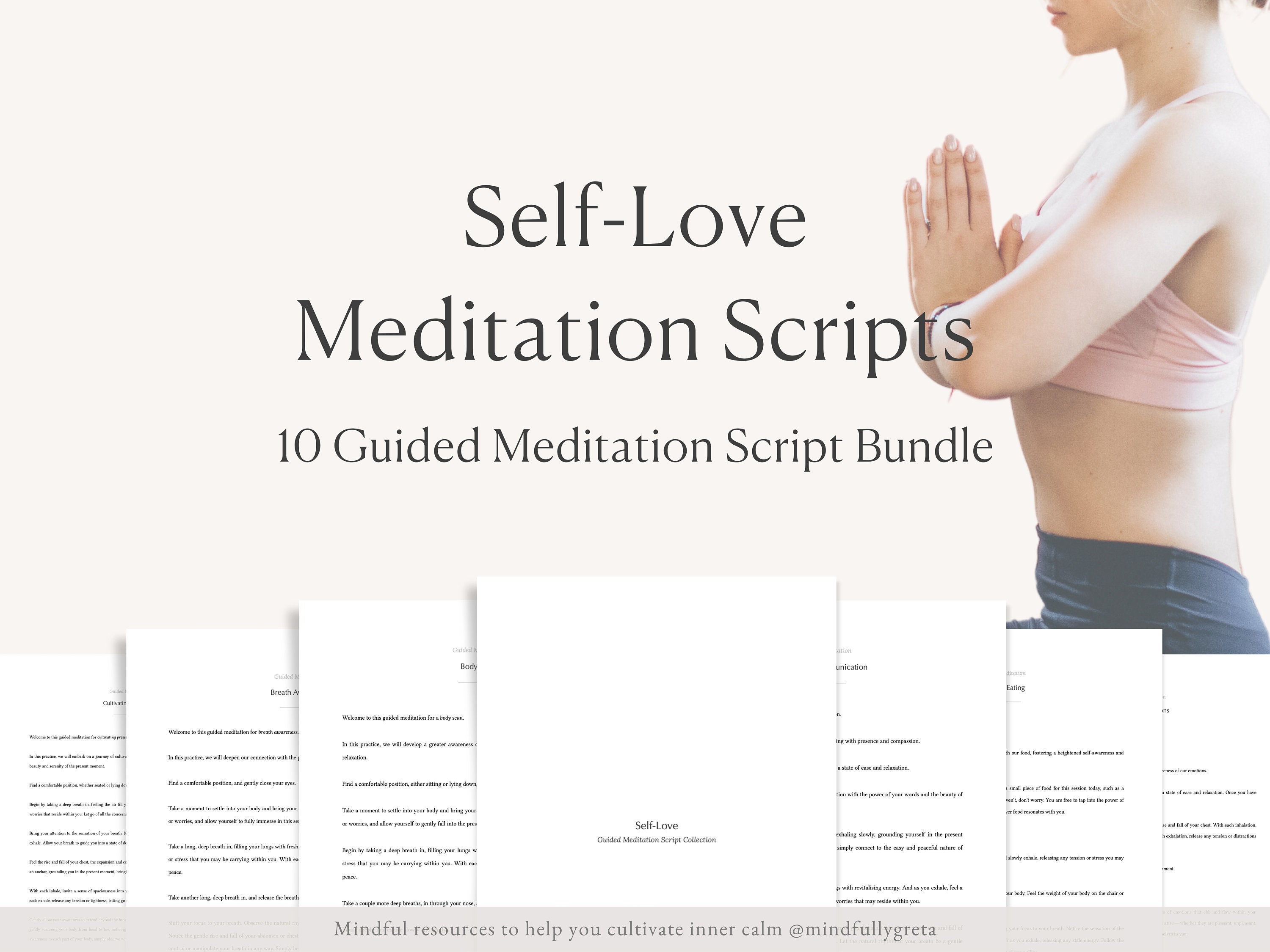 Self-love Guided Meditation Script Bundle Guided Meditation Script Collection 10 Guided ...