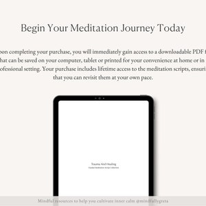 Trauma and Healing Guided Meditation Script Bundle Guided Meditation ...