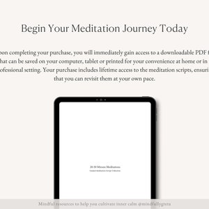 20-30 Minute Guided Meditation Script Bundle Guided Meditation Script ...