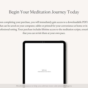 Self-love Guided Meditation Script Bundle Guided Meditation Script ...
