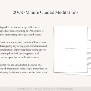 20-30 Minute Guided Meditation Script Bundle Guided Meditation Script Collection 10 Guided ...