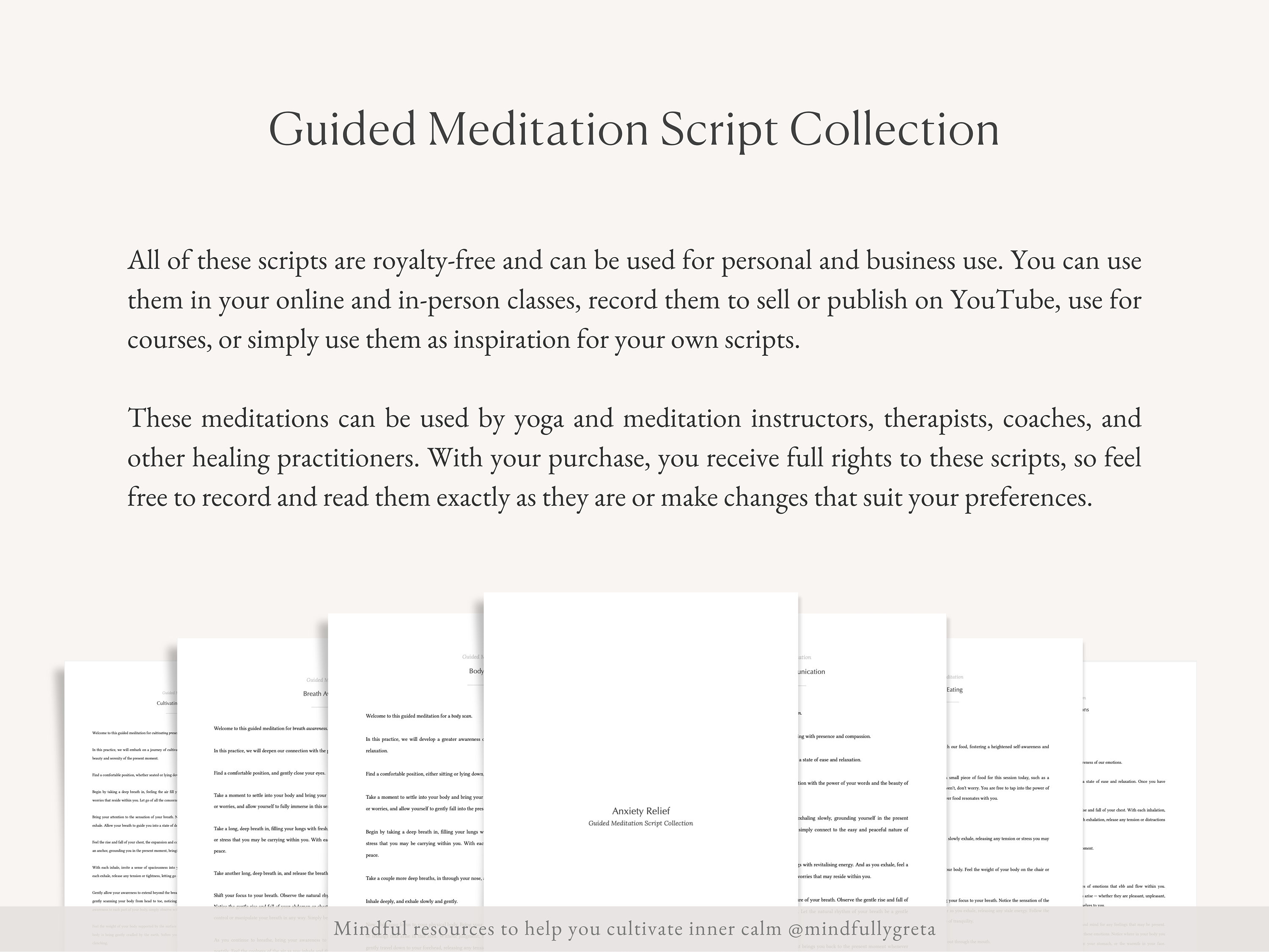 Anxiety Relief Guided Meditation Script Collection Guided Meditation ...
