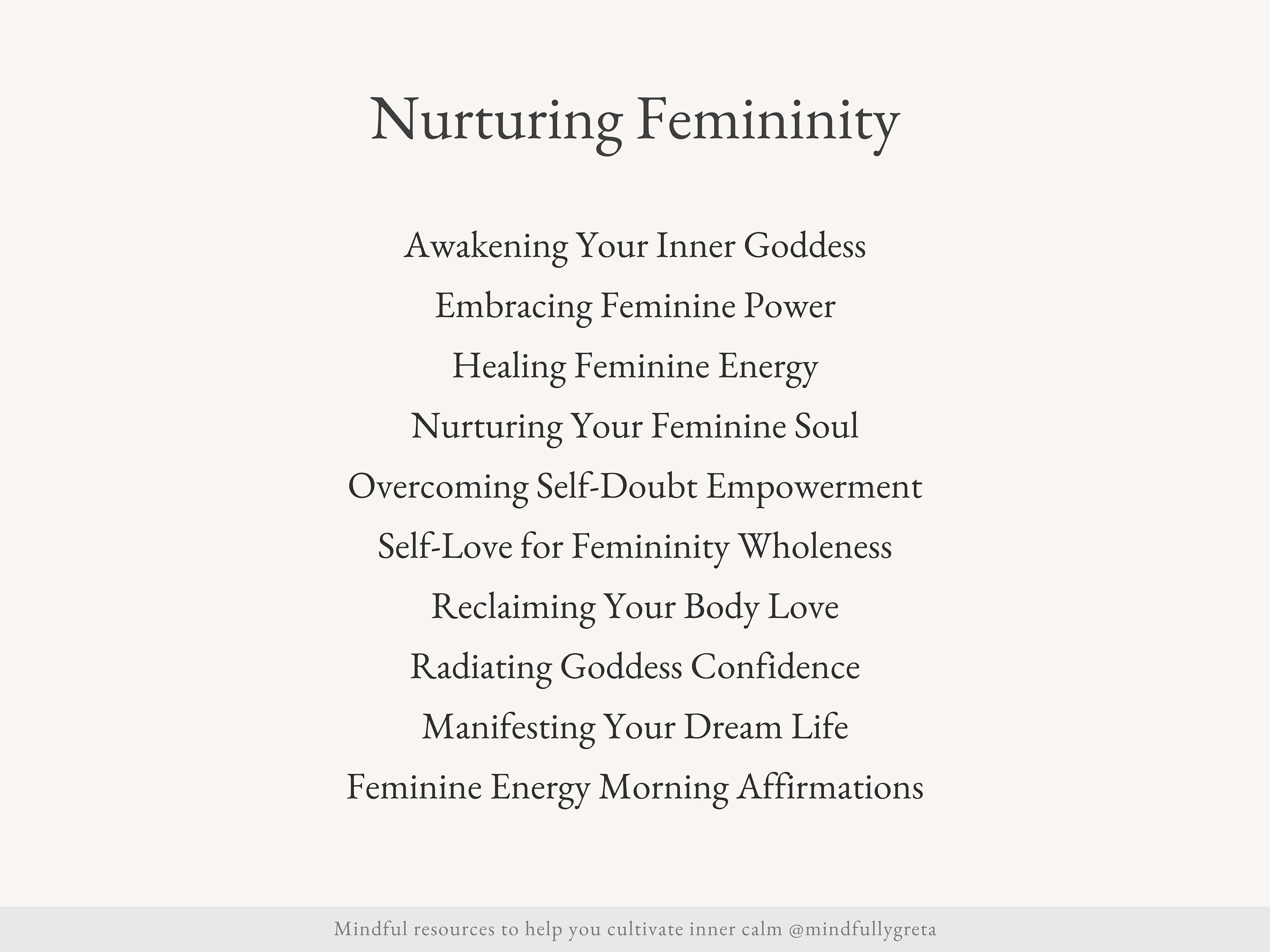Nurturing Femininity Guided Meditation Script Bundle Guided Meditation ...