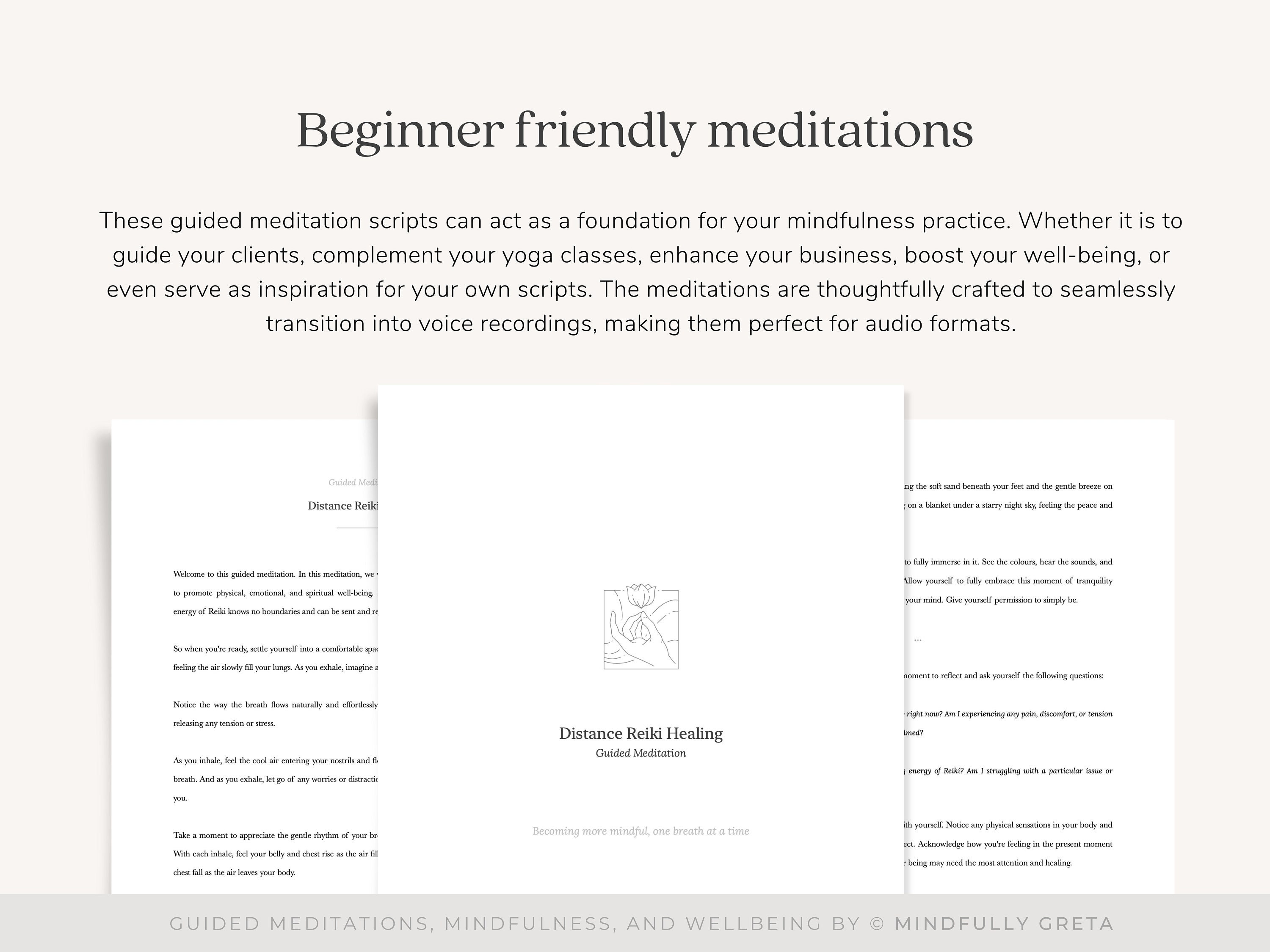 Distance Reiki Healing Guided Meditation Script Distance Reiki Healing ...