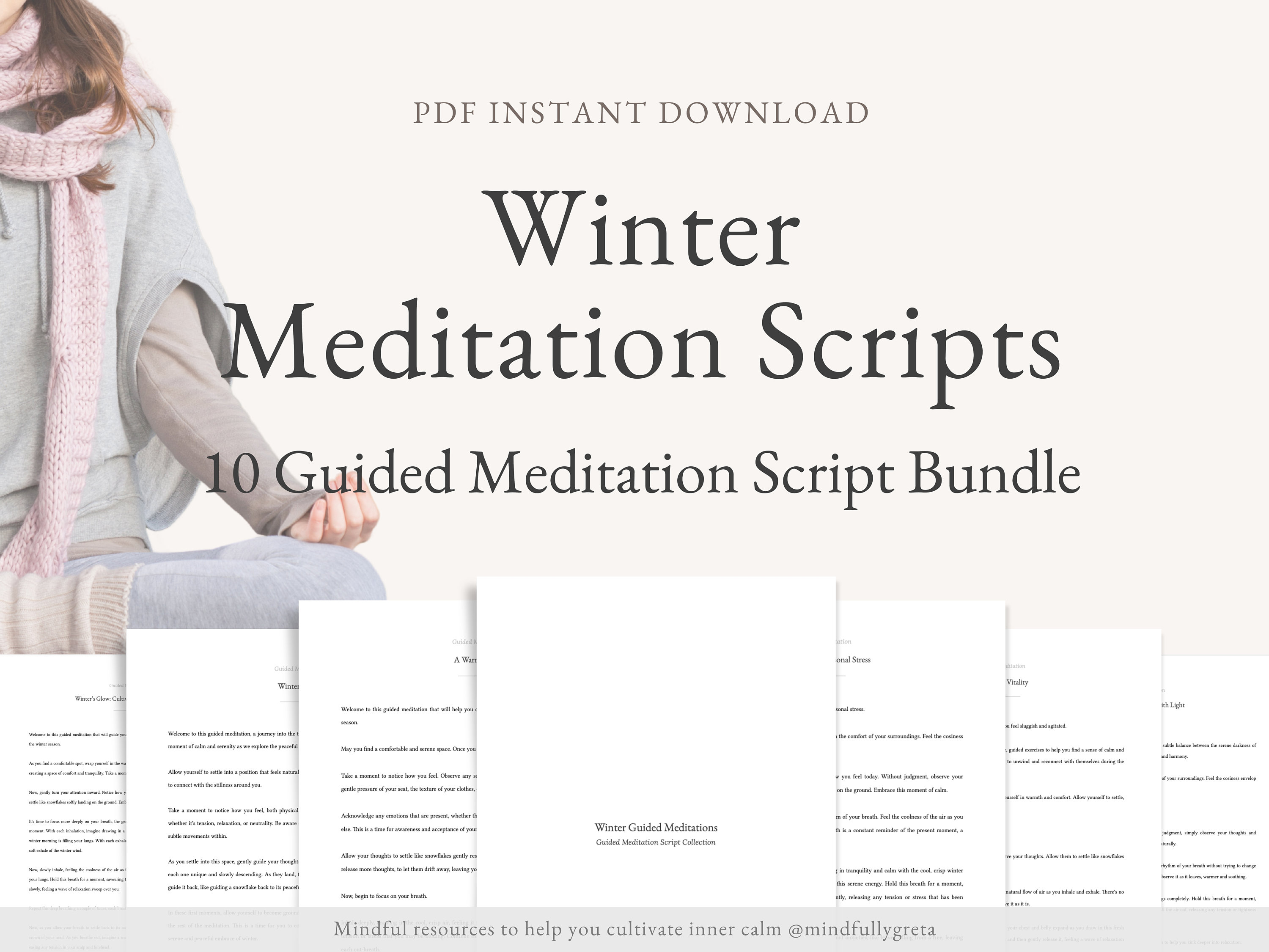 Winter Guided Meditation Script Bundle Guided Meditation Script ...