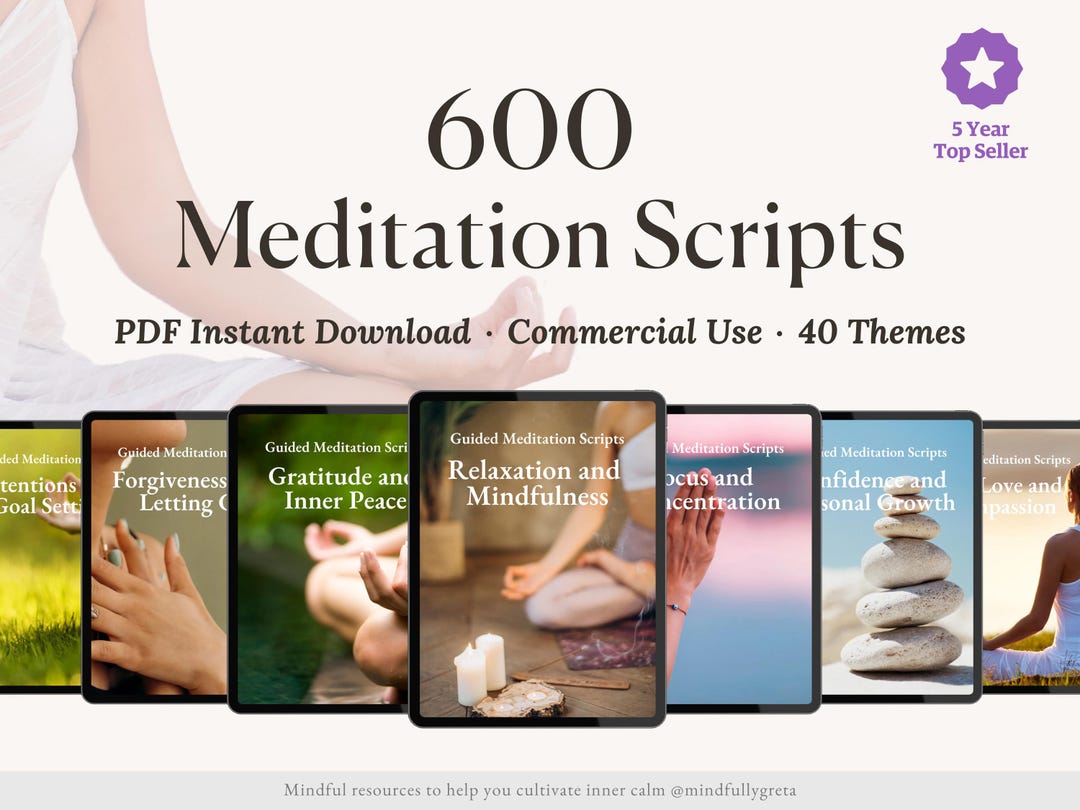 600 Guided Meditation Script Bundle Guided Meditation Script Collection Guided Meditations ...