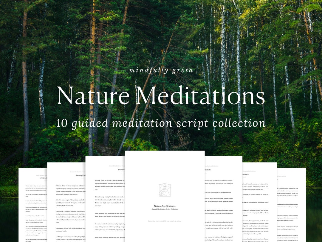 Nature Meditations Guided Meditation Script Collection 10 - Etsy
