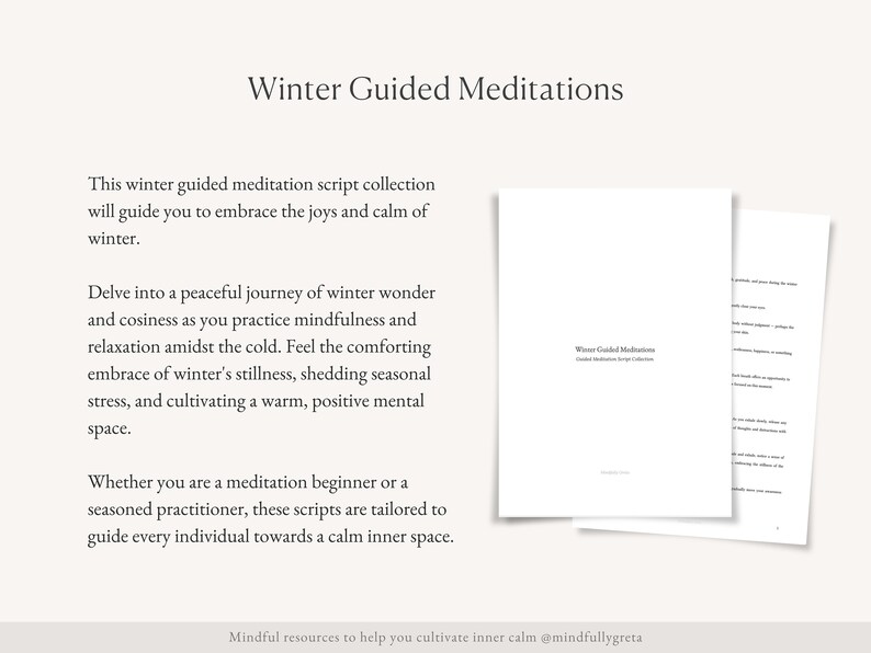 Winter Guided Meditation Script Bundle Guided Meditation Script ...