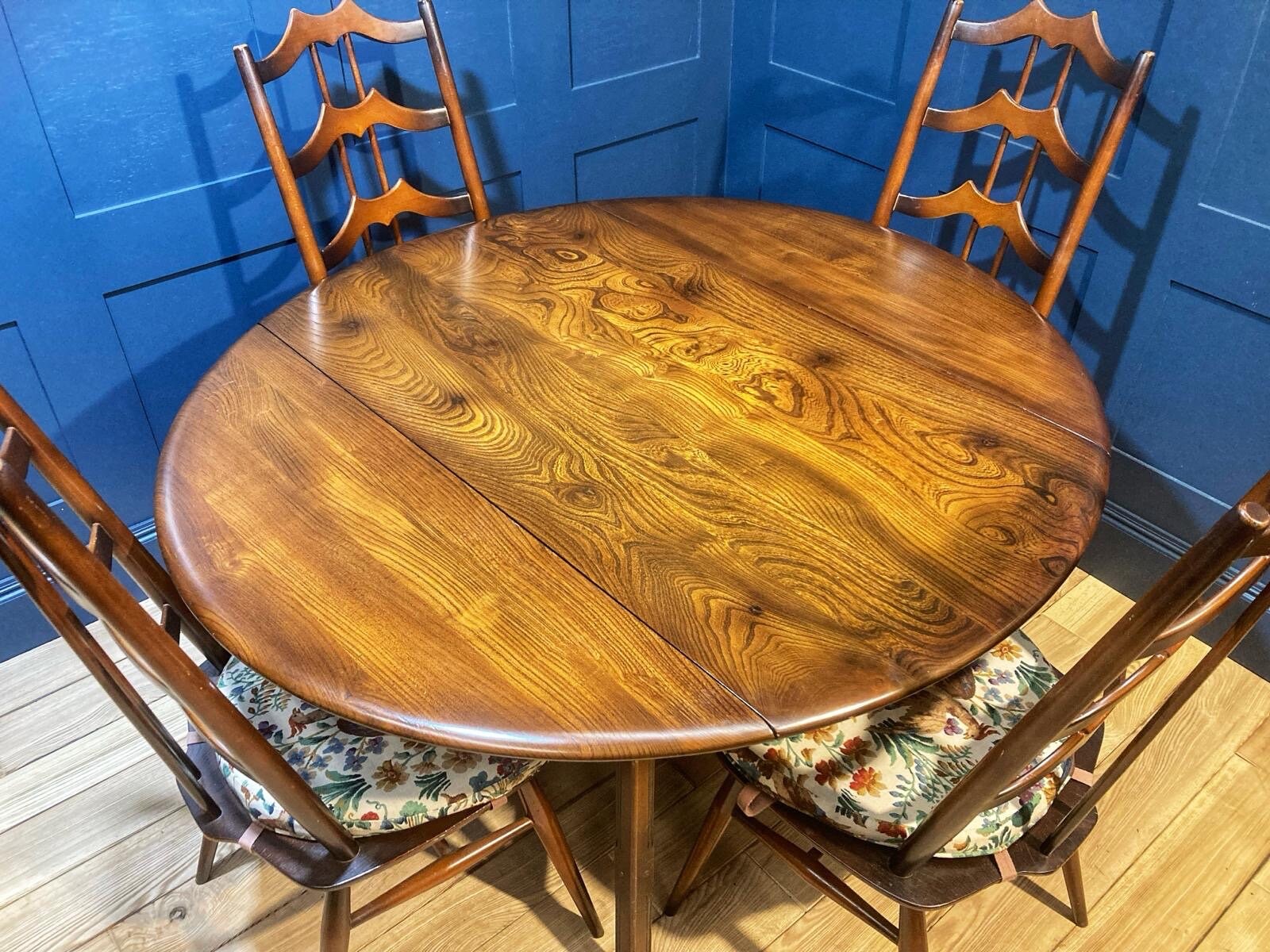 Rare Ercol Batwing Chairs and Table Set - Etsy UK