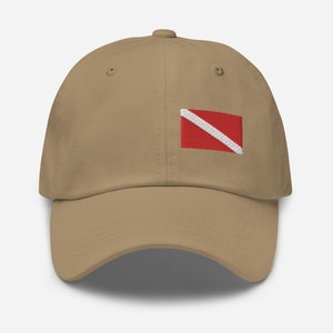 Scuba Diving Flag Dad Hat, Scuba Diving Dad Hat, Scuba Hat, Diving Flag ...