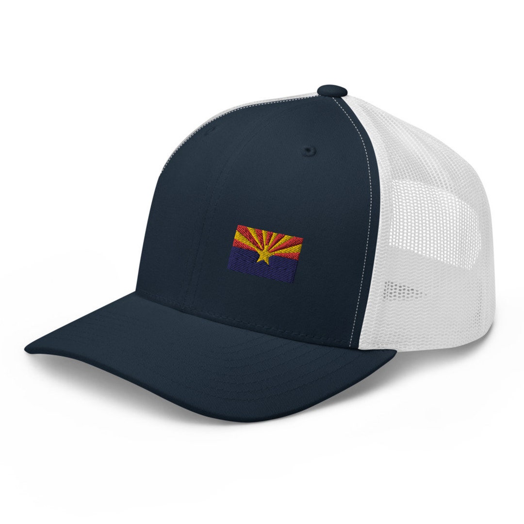 Arizona Flag Trucker Cap, AZ State Flag Trucker Hat, Arizona Baseball ...