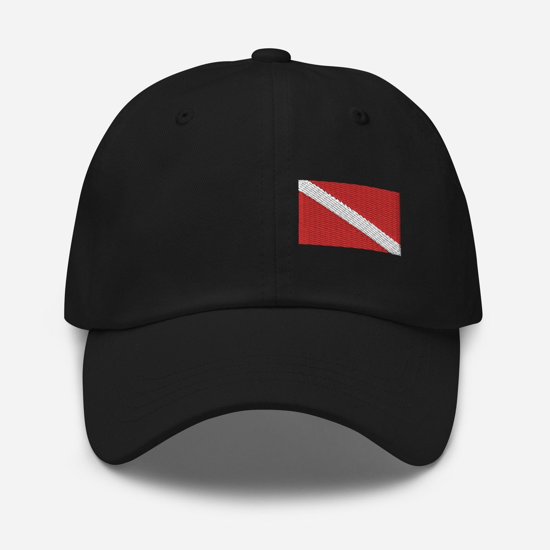 Scuba Diving Flag Dad Hat, Scuba Diving Dad Hat, Scuba Hat, Diving Flag ...