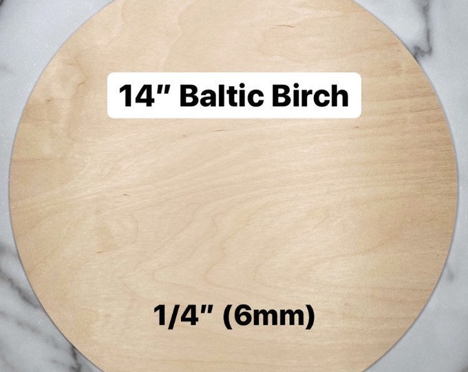 14 Circles Round Wooden Blanks Baltic Birch Plywood - Etsy