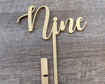 Rustic Table Numbers - Etsy