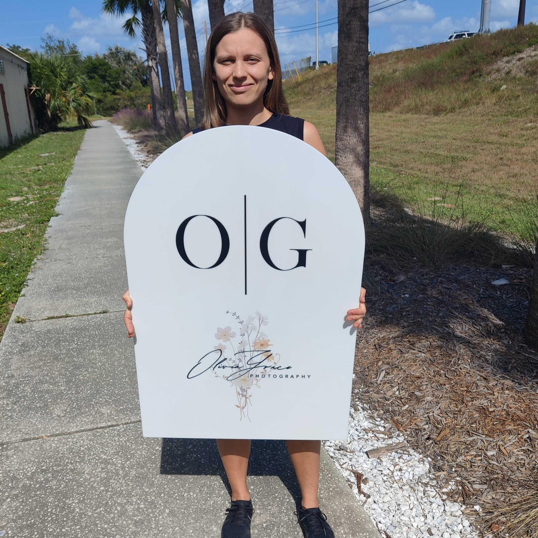 Business Logo Sign - Cute Acryl Sign - Welcome Sign - Etsy