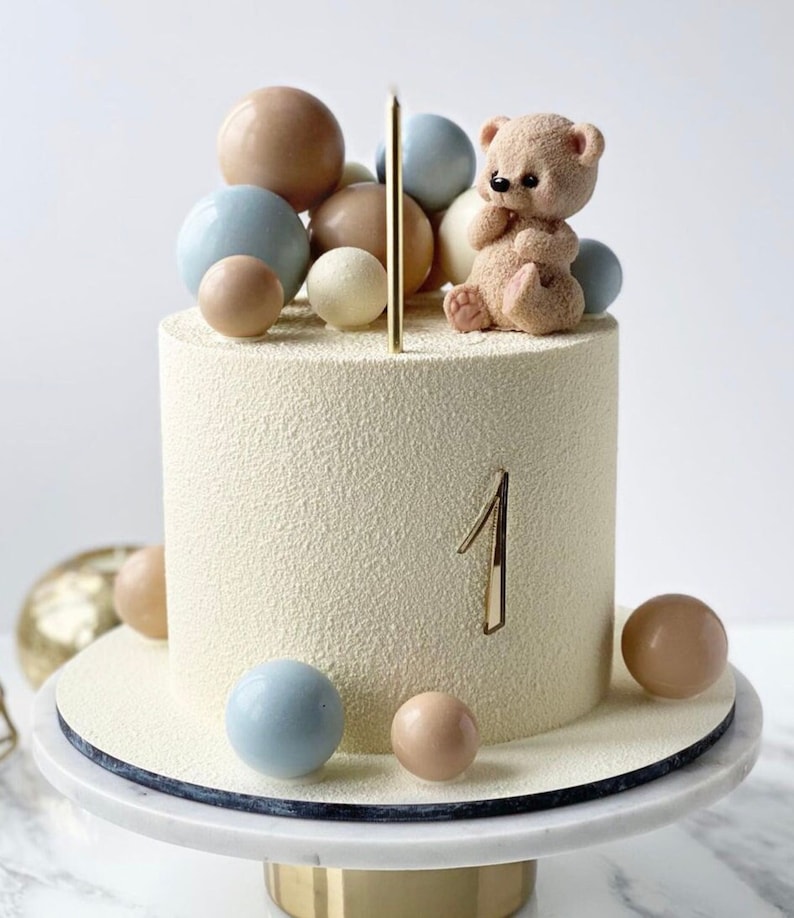Personalized Mirrored Number Cake Topper – Kids Birthday, Baby Shower ...