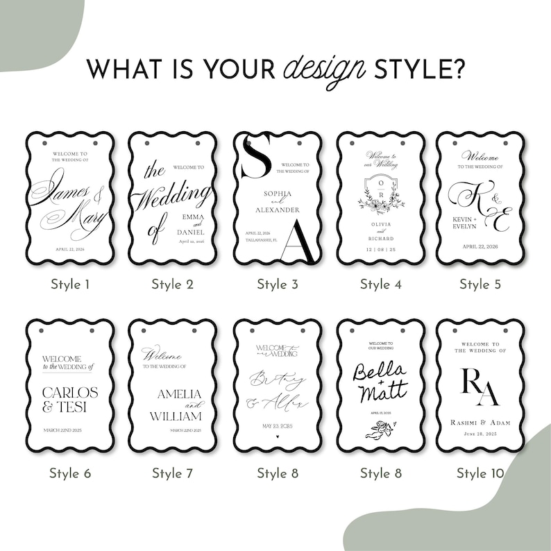 Elegant Wavy Welcome Sign, Wedding Entrance Sign, Acrylic Bridal ...