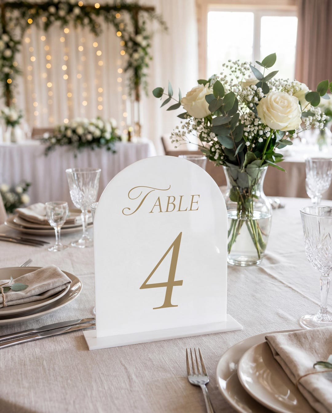 Modern Arch Table Number Sign – Wedding Seating Chart - Etsy