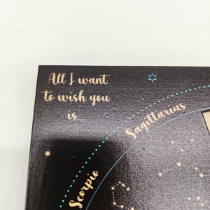 Birthday Gift Card With Zodiac Signs "written in the Stars" - Etsy