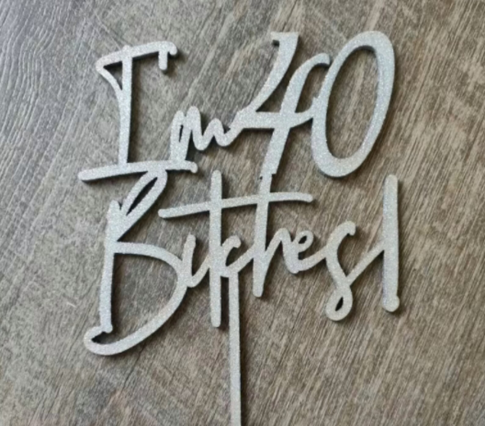 40th Birthday Cake Topper 40th Birthday Decor 40 Cake Topper - Etsy