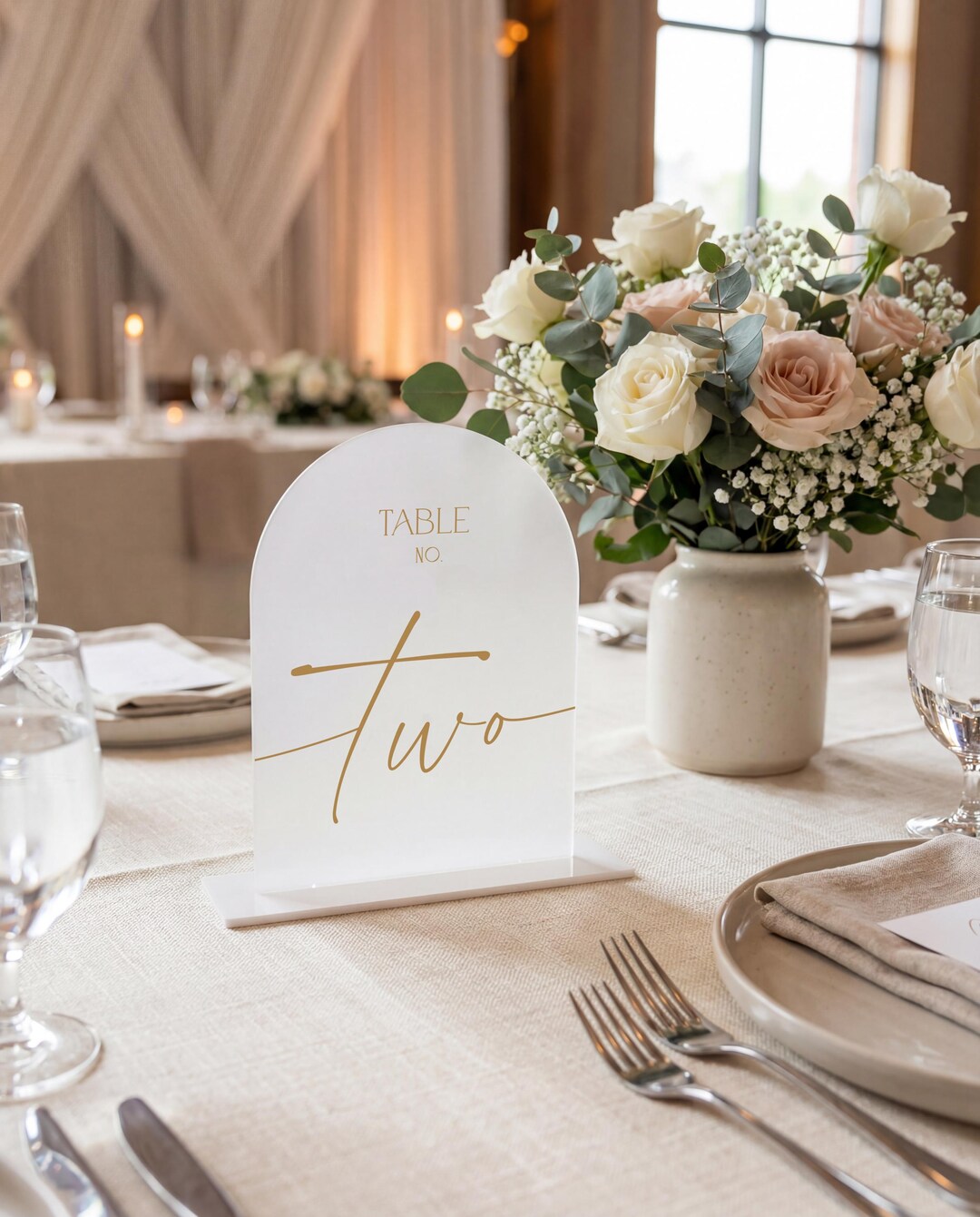 Elegant Arched Table Numbers – Elegant Wedding Decor - Etsy