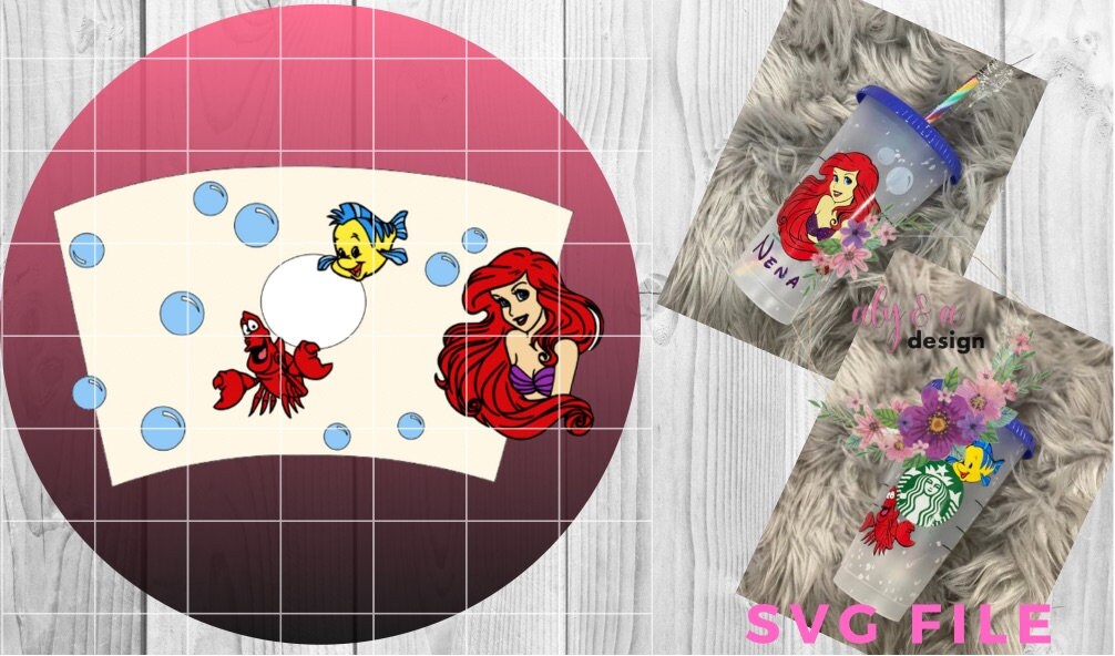 Mermaid SVG | Princess SVG | Cartoon SVG | Ocean Svg - Etsy