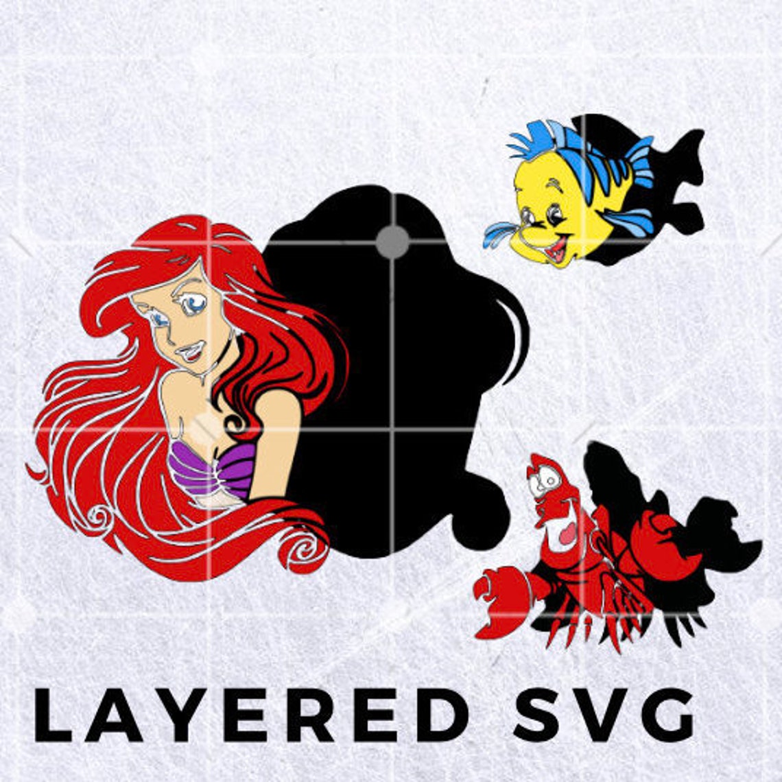 Mermaid SVG | Princess SVG | Cartoon SVG | Ocean Svg - Etsy