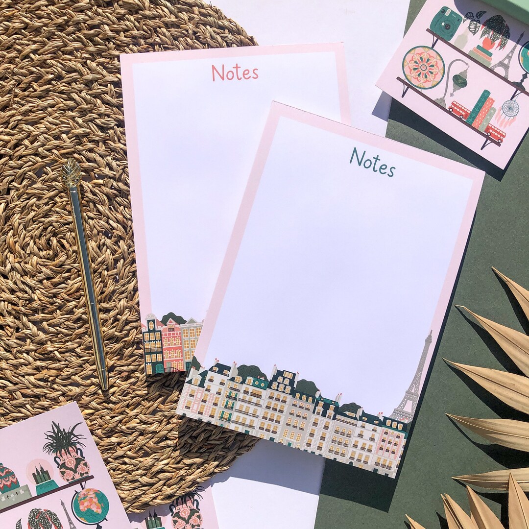 Paris A5 Notepad / Paris Tear off Notepad / Paris to Do List Pad ...